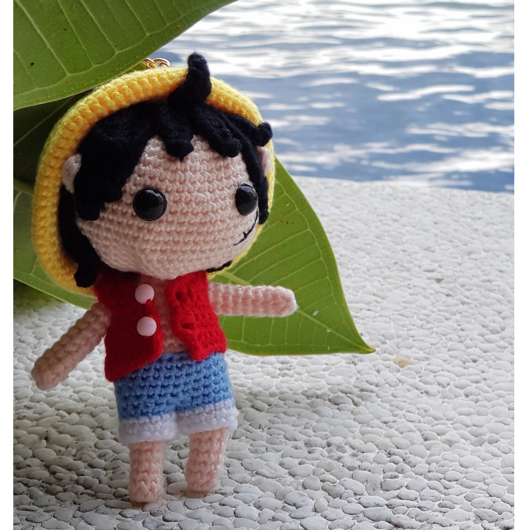 One Piece Luffy Crochet Doll, Hobbies & Toys, Stationery & Craft ...