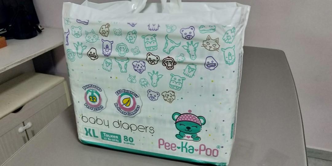 PEE KA POO DIAPERS XL, Babies & Kids, Bathing & Changing, Diapers ...