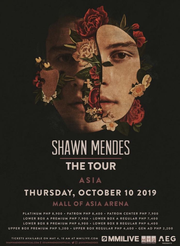 RUSH: SHAWN MENDES Live in Manila, Tickets & Vouchers, Event Tickets on ...