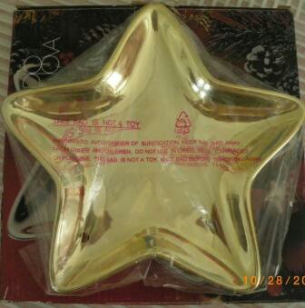 Star gold plate, Furniture & Home Living, Kitchenware & Tableware ...