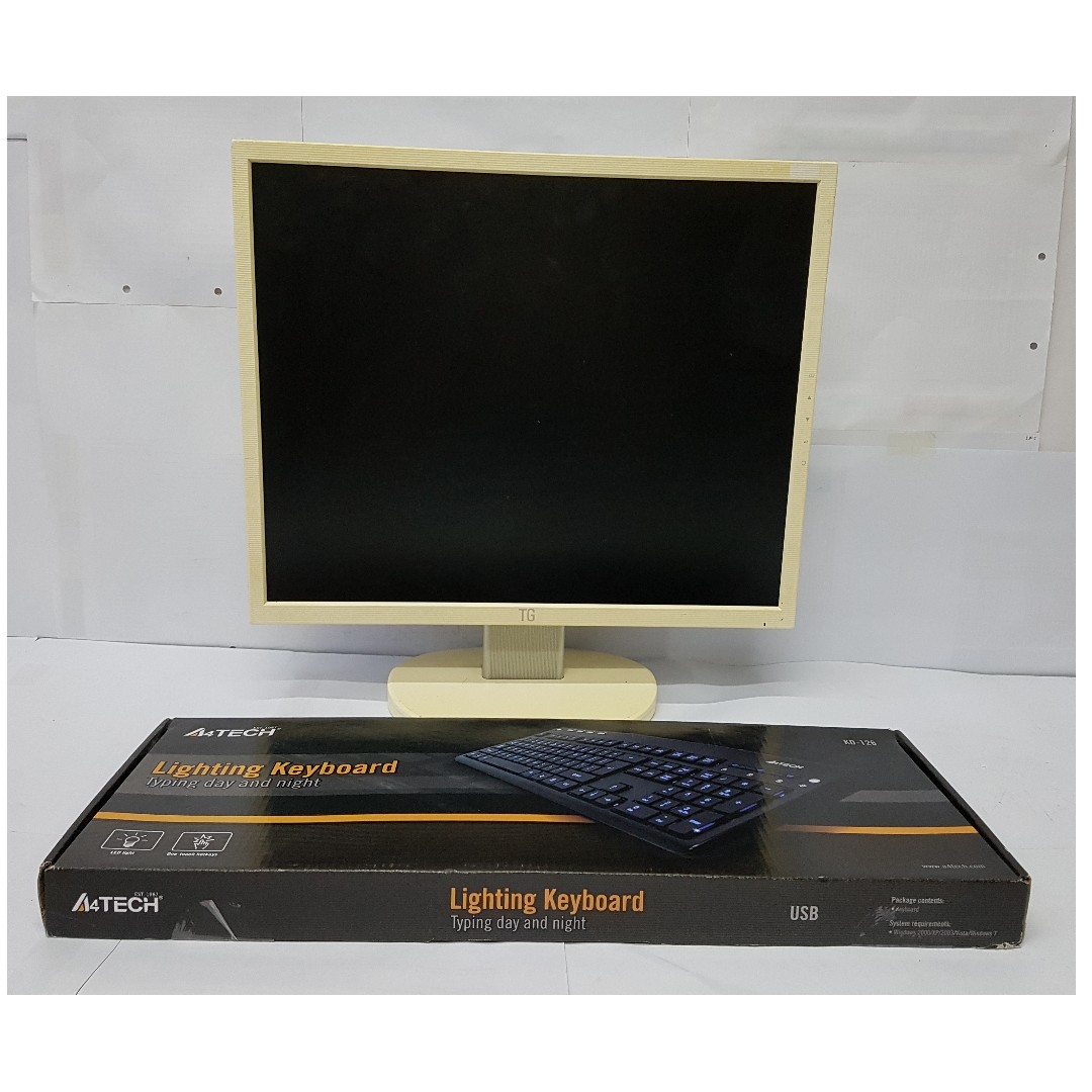 TG Sambo TGL 190G 19-inch LCD Monitor with A4TECH KD-126 LED ...