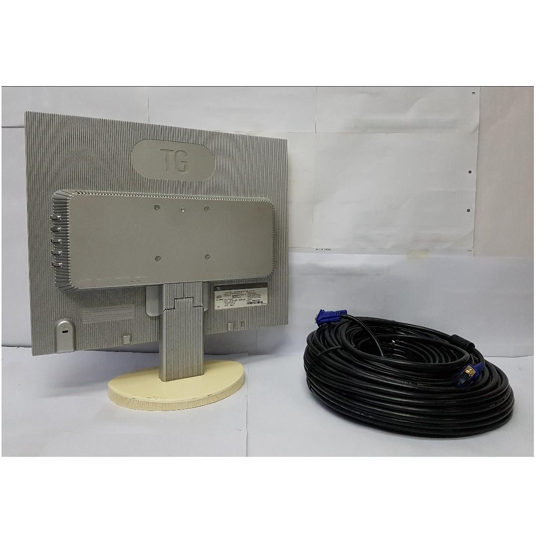 TG Sambo TGL 190G 19-inch LCD Monitor with VGA Cable 50 meters, Audio ...