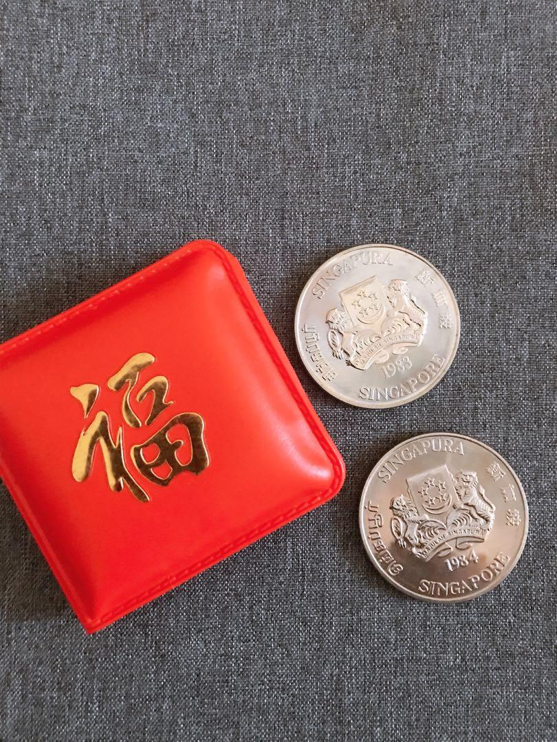 1983 & 1984 Chinese Zodiac Coins Rat & Pig, Hobbies & Toys, Memorabilia ...