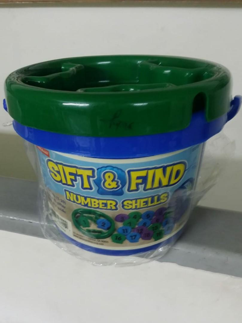 數字遊戲 Sift & Find Number Shells, 興趣及遊戲, 手作＆自家設計, 其他 - Carousell