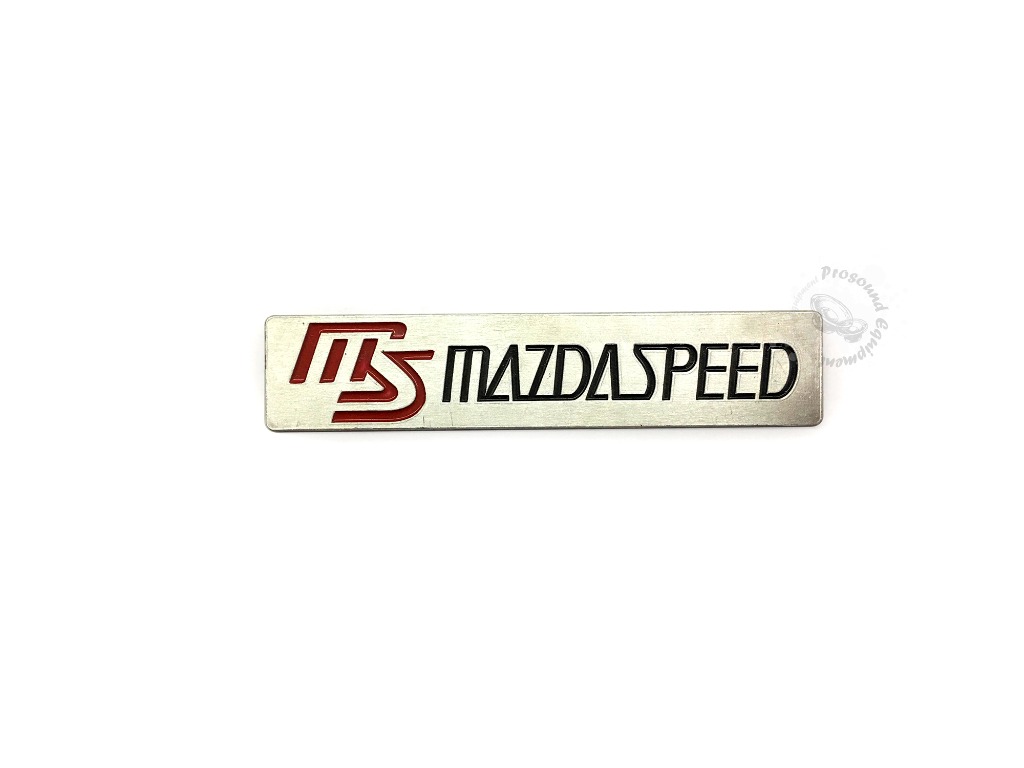 ACCESSORIES 3D METAL CHROME FONT (MAZDASPEED) EMBLEM FOR REAR TRUNK ...