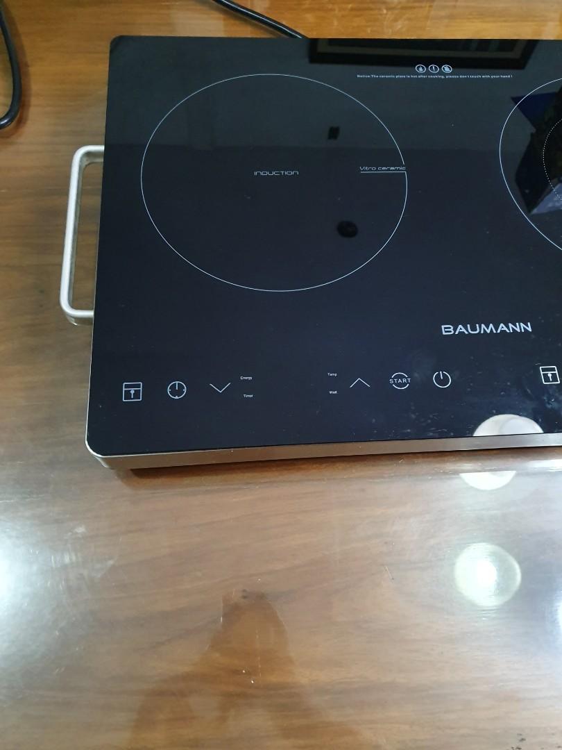 Baumann 2 in 1 induction & infrared ceramic cooker, Furniture & Home ...