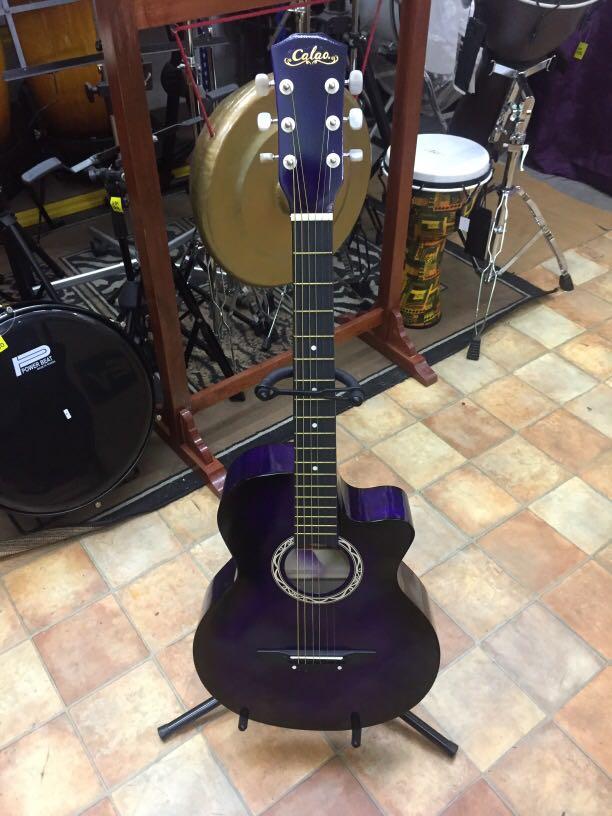 Calao Guitar Acoustic (Purple/Black), Hobbies & Toys, Music & Media ...