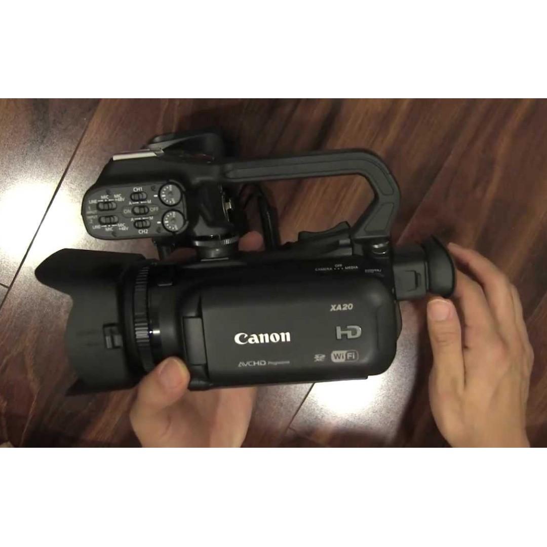 Canon XA20 Professional HD Camcorder, Photography, Video Cameras on ...