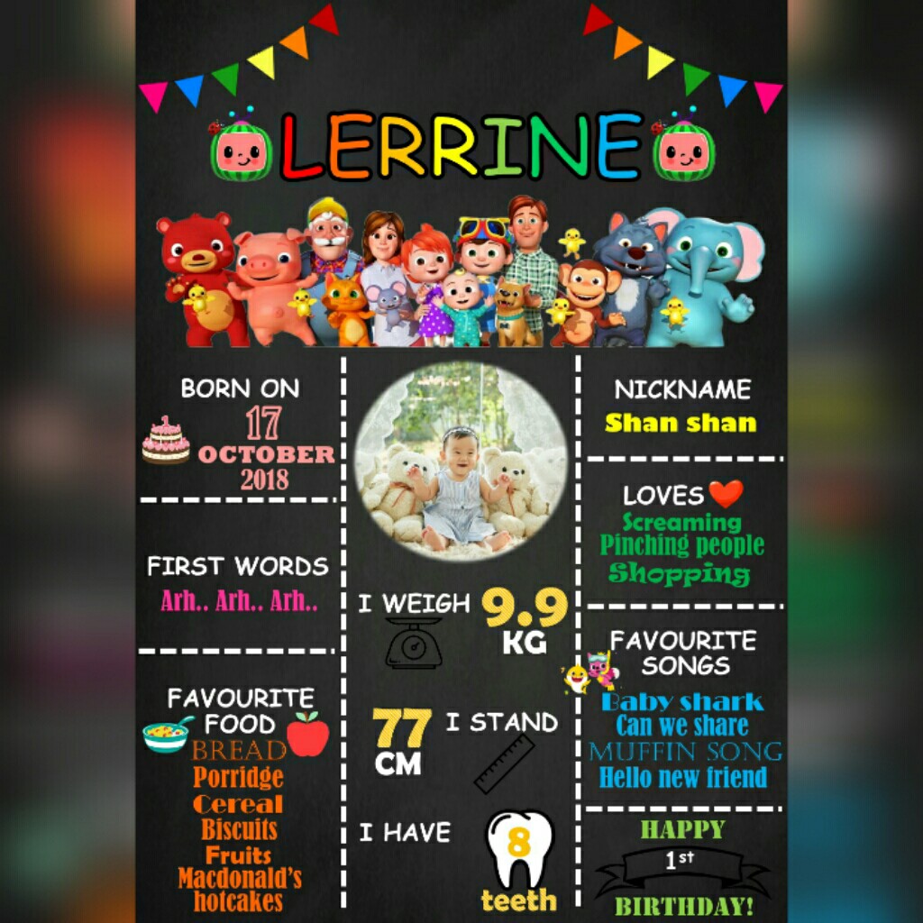 Cocomelon Birthday Board, Hobbies & Toys, Stationery & Craft, Occasions ...