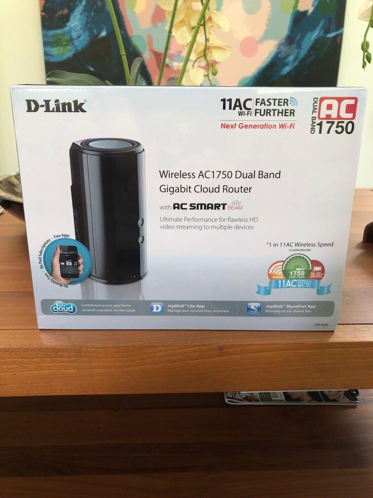 D-Link AC1750 Dual Band Gigabit Cloud Router, Computers & Tech, Parts ...