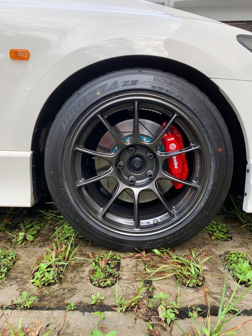FD2R stock Brembo almost new Project Mu SCR pro 2 pc rotors, Car ...