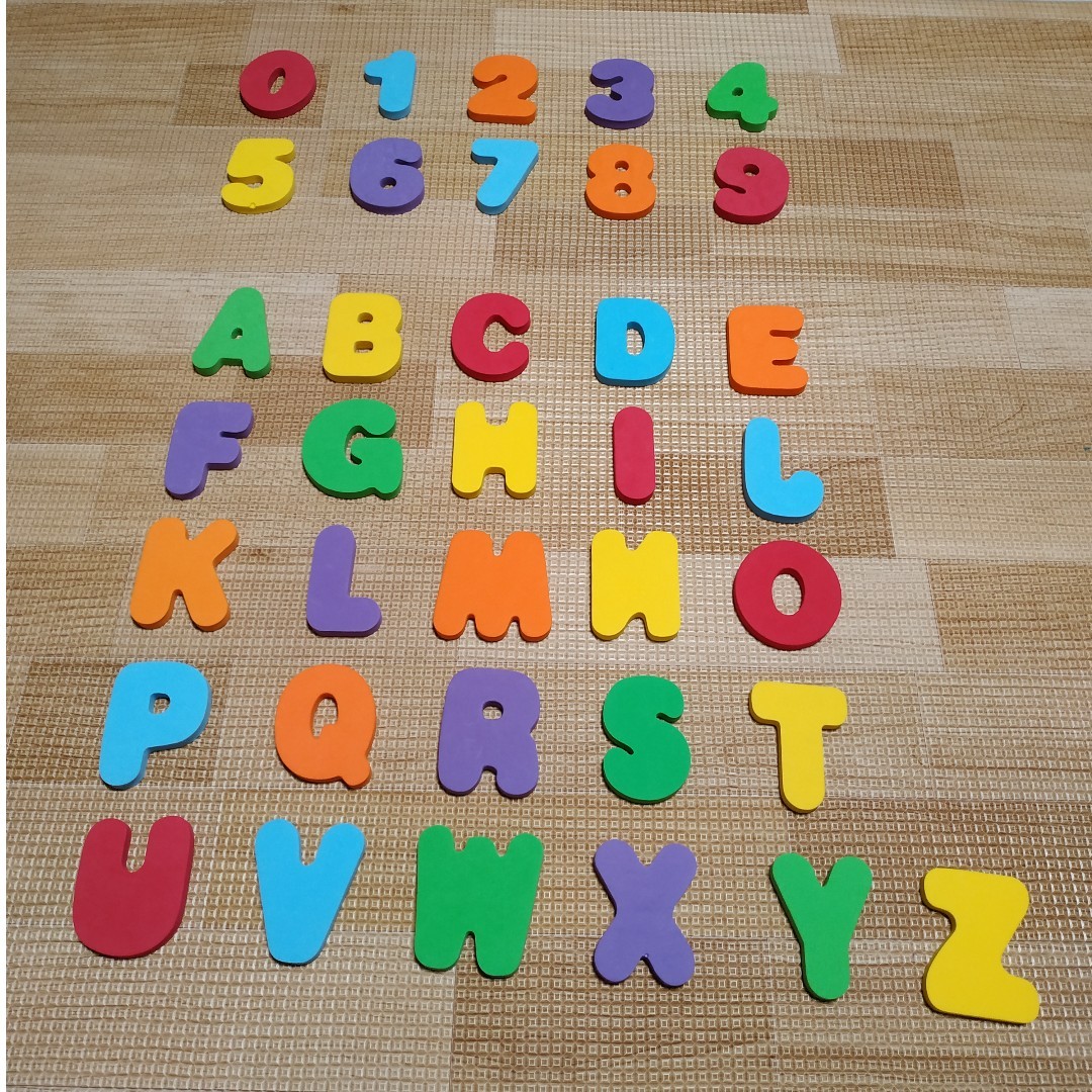 Foam Letters and Numbers, Hobbies & Toys, Toys & Games on Carousell