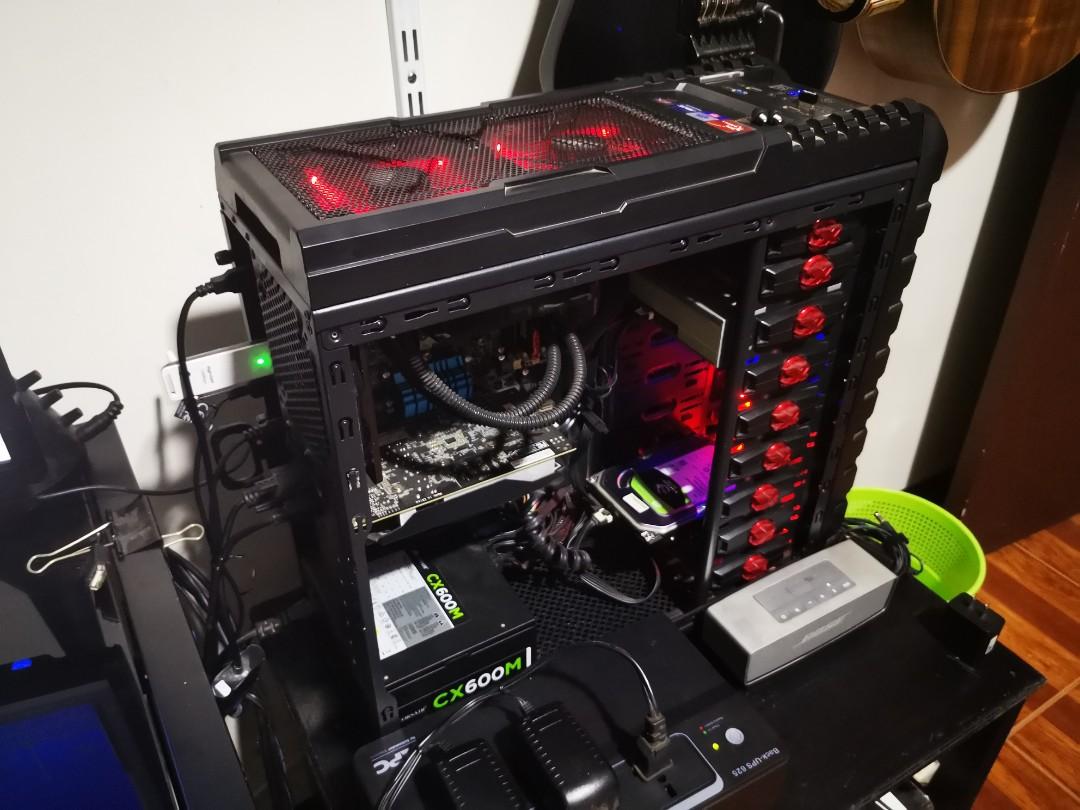 Gaming PC set up (liquid cooled), Computers & Tech, Desktops on Carousell