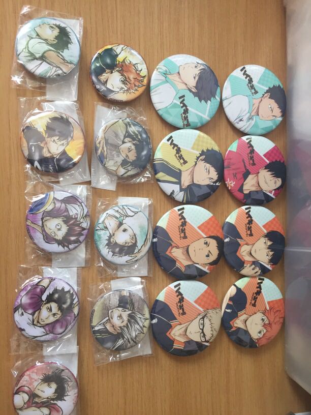 [HAIKYUU!!] Badge Clearance, Hobbies & Toys, Memorabilia & Collectibles ...