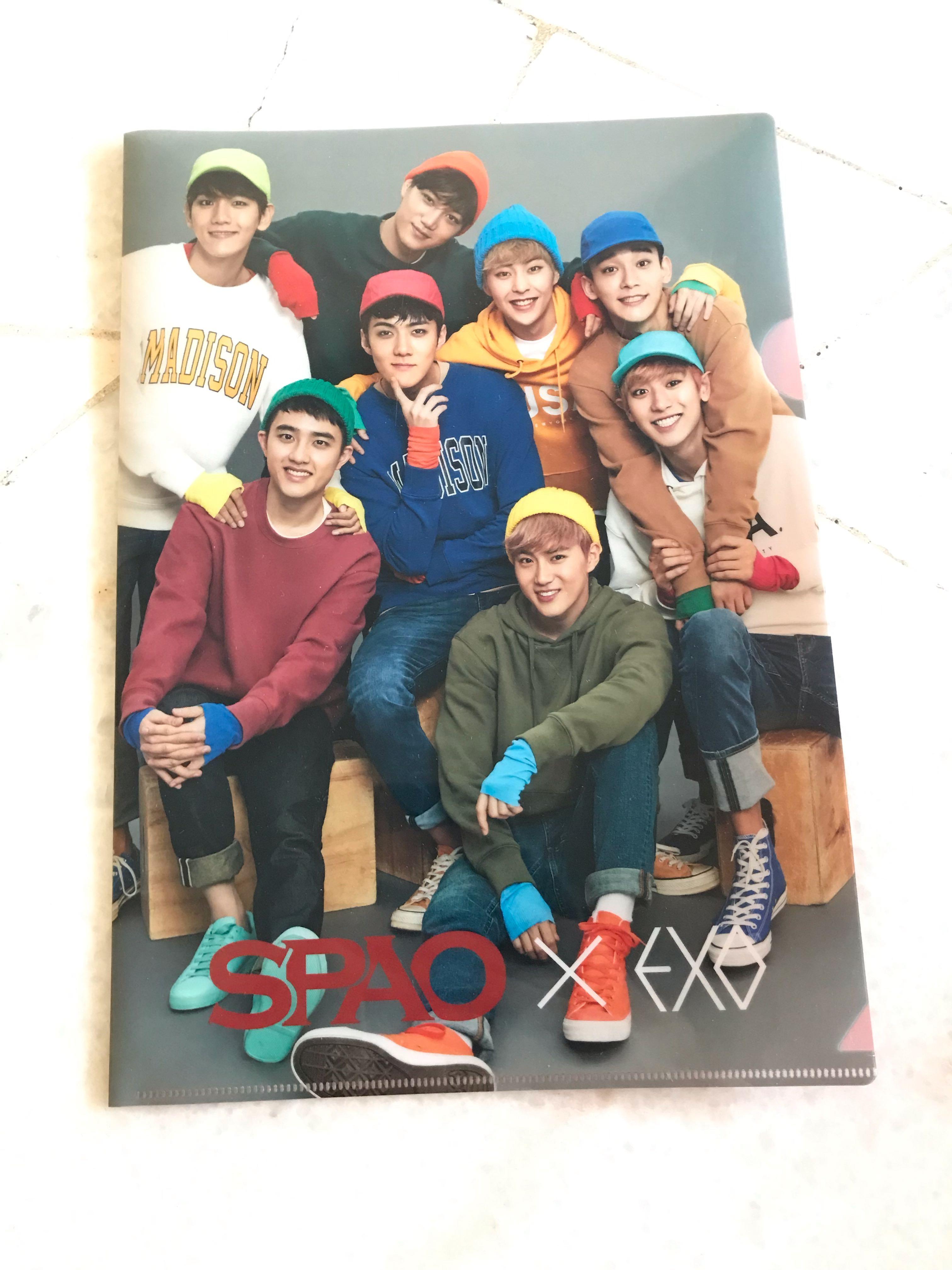 Limited Edition Exo x Spao A4 File, Hobbies & Toys, Collectibles & Memorabilia, Fan Merchandise ...