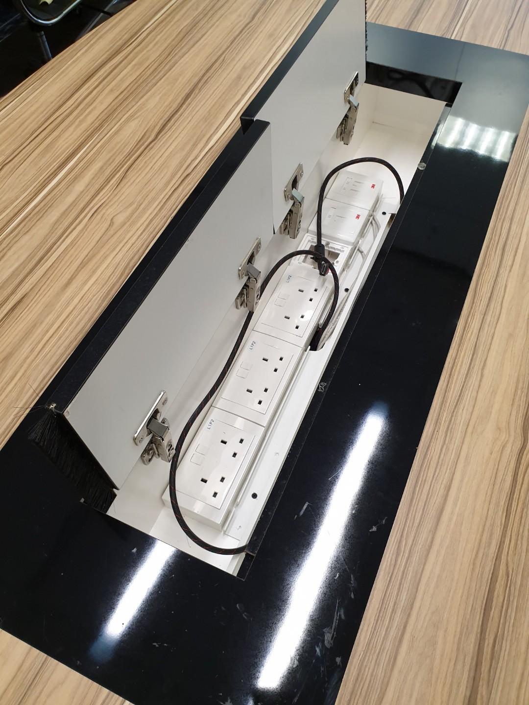 Meeting Table (inbuilt plug socket), Furniture & Home Living, Furniture ...
