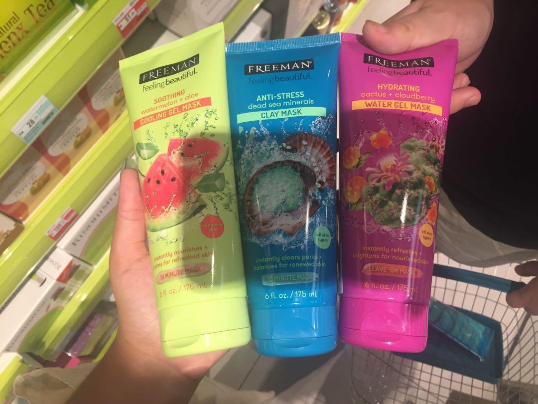 New Freeman mask, Kesehatan & Kecantikan, Kulit, Sabun & Tubuh di Carousell