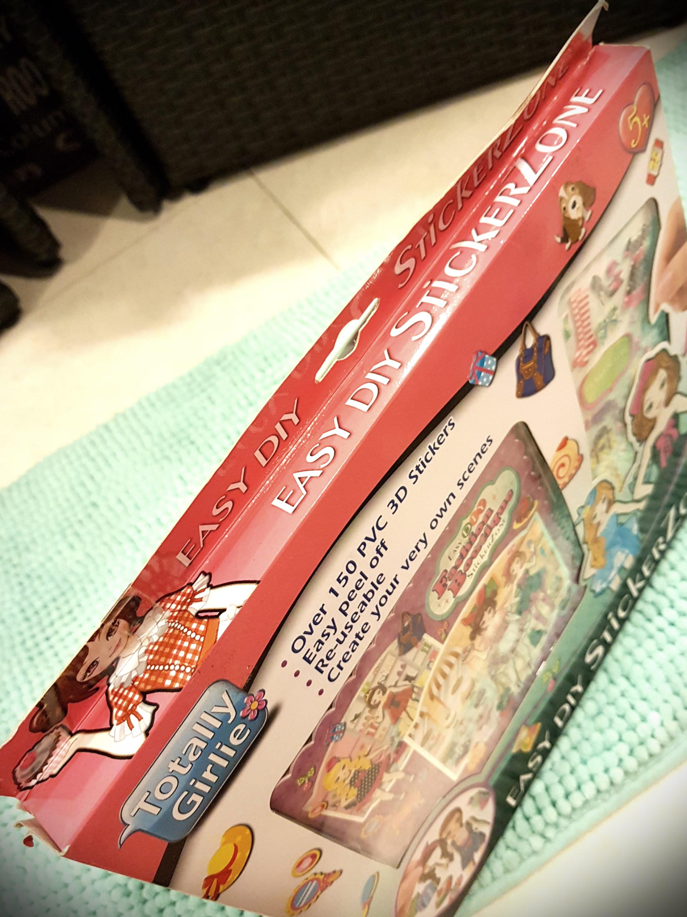 OOS Totally Girlie Easy DIY Sticker Zone Sticker Book with 150 PVC 3D ...