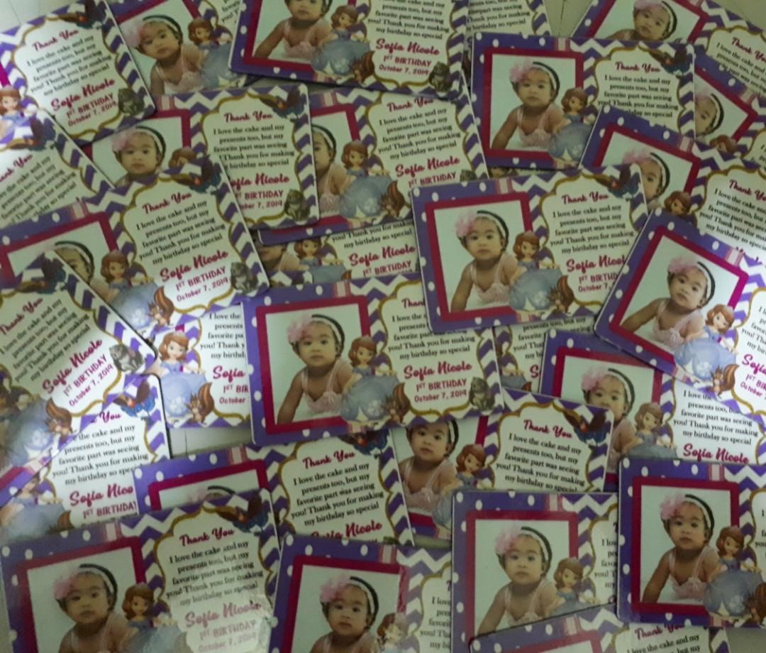 Personalized Ref Magnet Laminated ( Glossy ) for souvenir, Hobbies ...