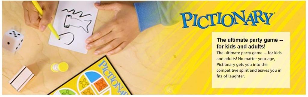 Pictionary Quick-Draw Guessing Game By Mattel Games, Hobbies & Toys ...