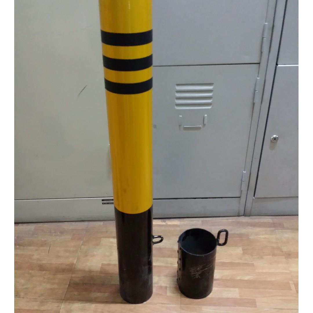 Removable steel post fixed steel post parking lock, Furniture & Home ...