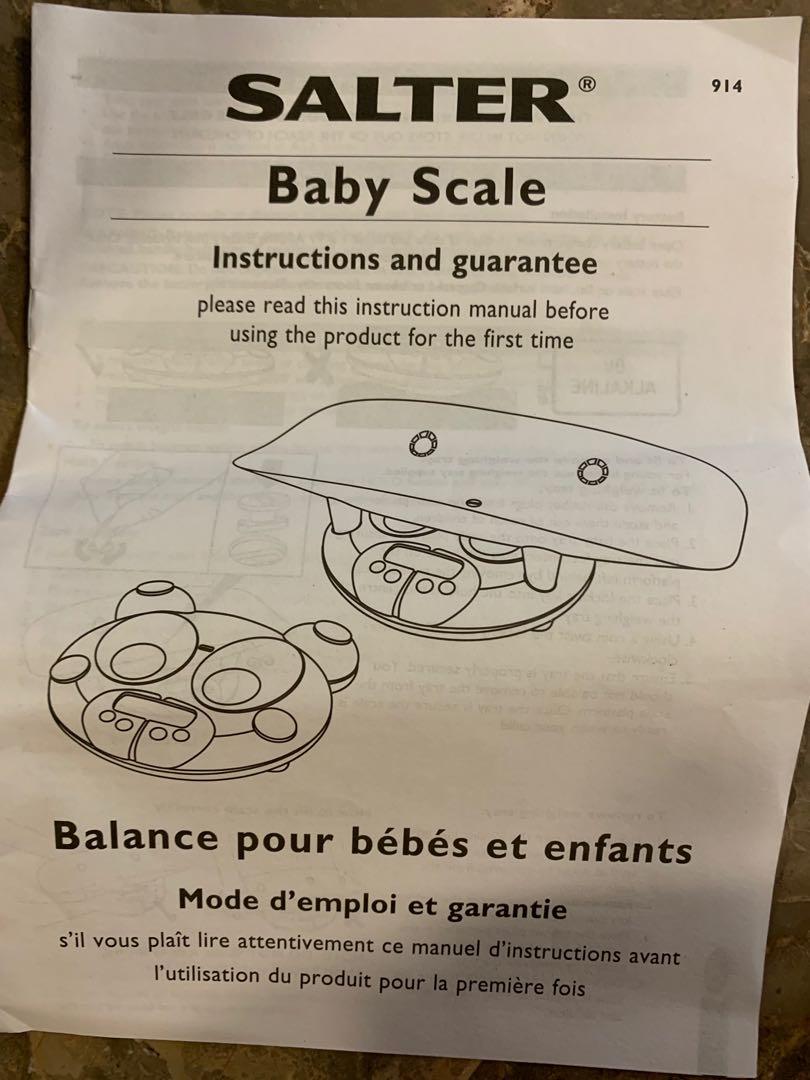 Salter Baby and Toddler Weighing Scale, Babies & Kids, Nursing ...