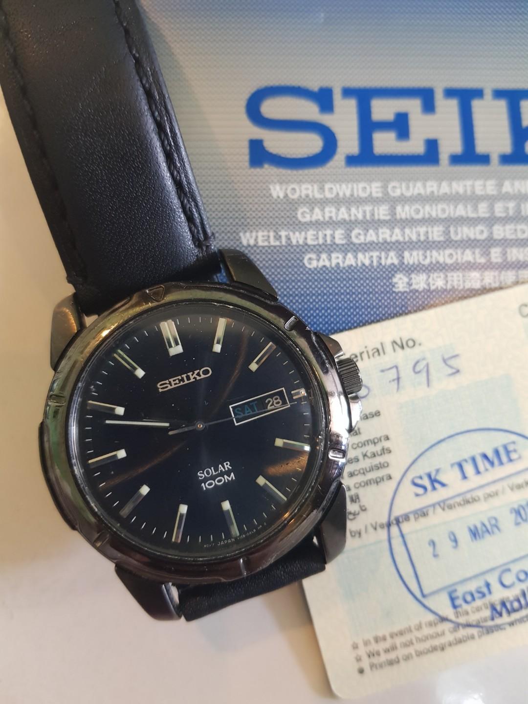 Seiko solar jam tangan, Men's Fashion, Watches & Accessories, Watches ...