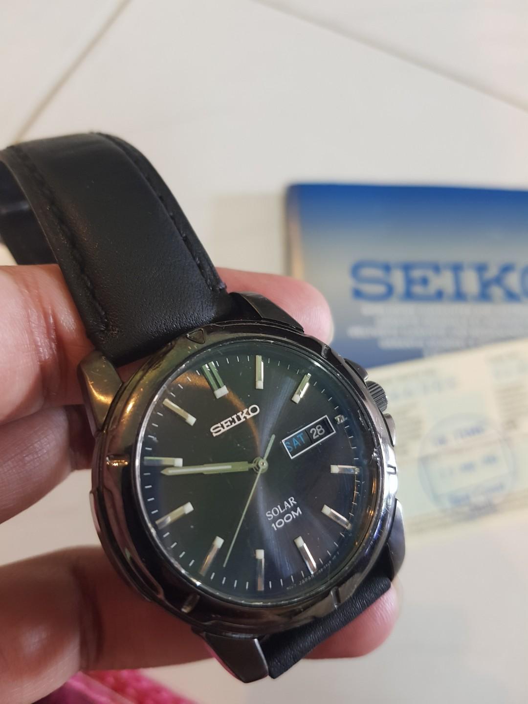 Seiko solar jam tangan, Men's Fashion, Watches & Accessories, Watches ...