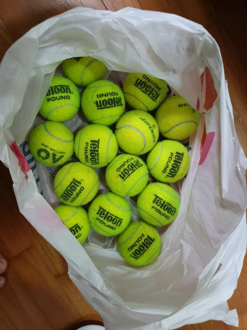30x Used Tennis Balls, Sports Equipment, Sports & Games, Racket & Ball ...