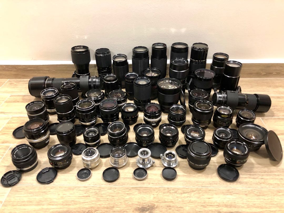 28 manual film lenses for sale, Photography, Lens & Kits on Carousell