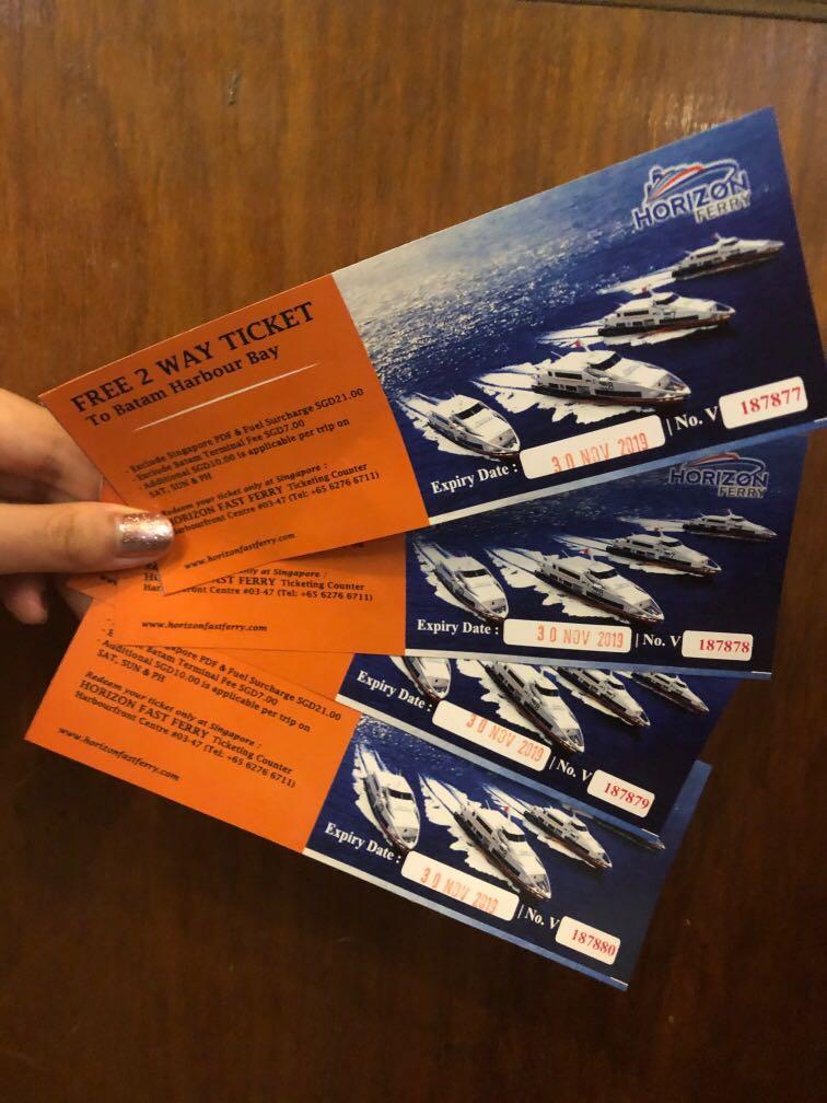 Batam 2 way ticket, Tickets & Vouchers, Local Attractions & Transport ...