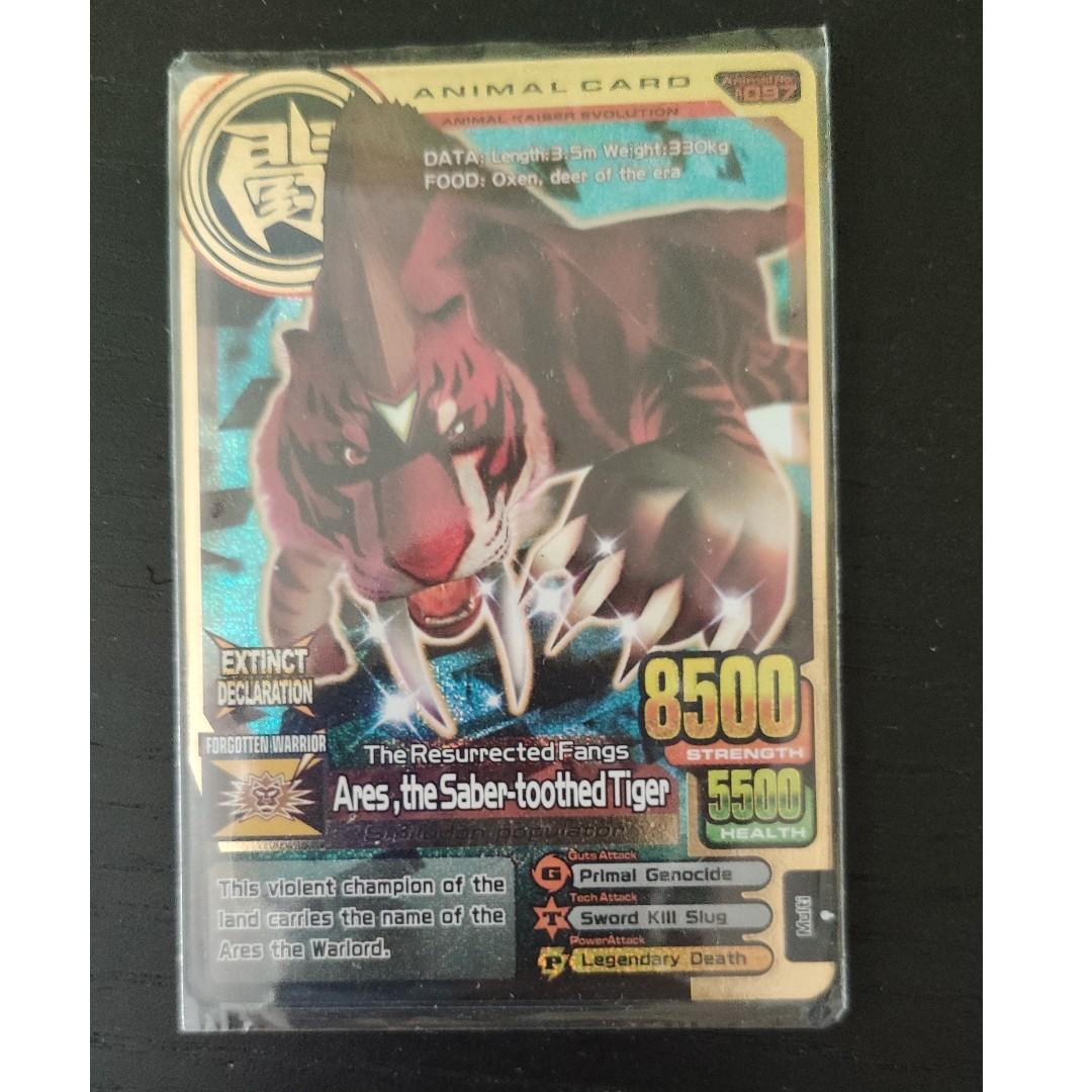 [BRAND NEW] Animal Kaiser Cards - Saber Tooth Tiger Ares, Toys & Games ...