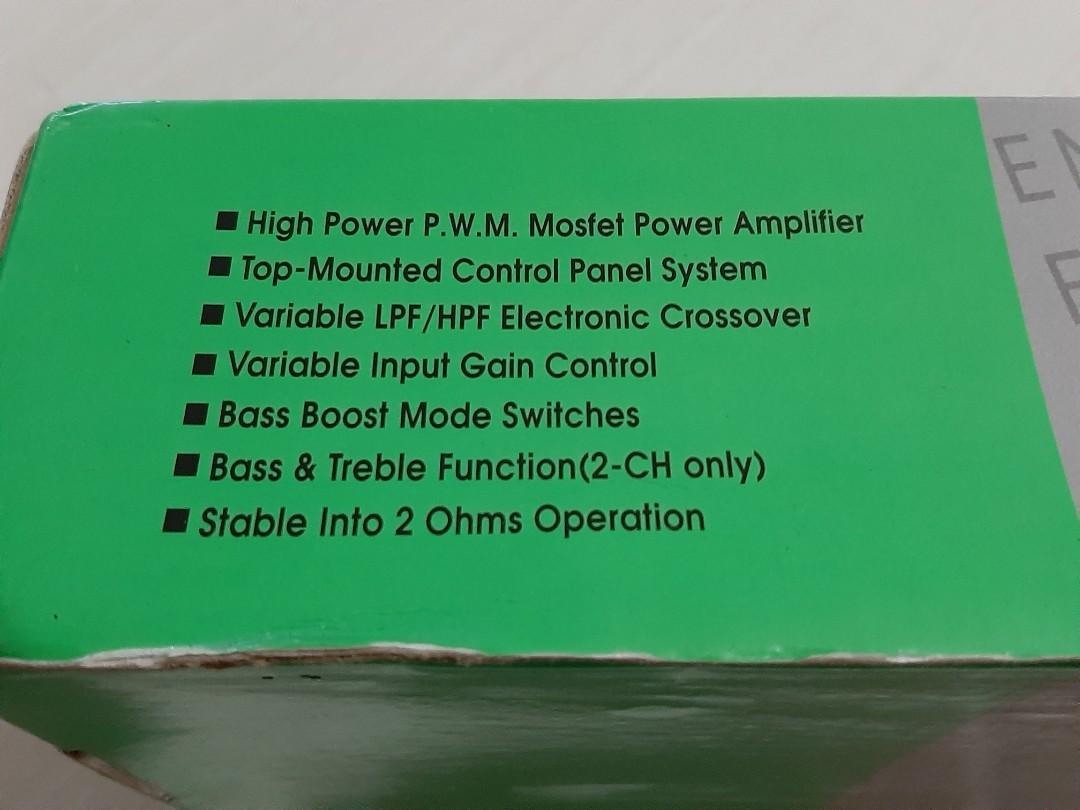 Enzer EC-ZA754 1000Watts Max Amplifier, Audio, Other Audio Equipment on ...