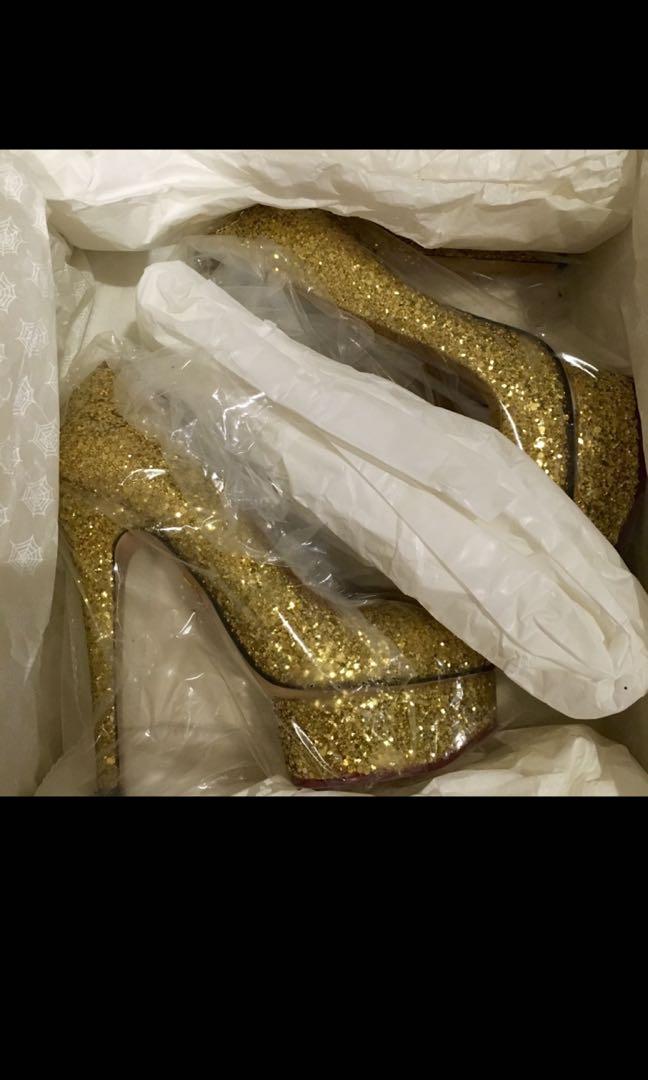 Charlotte Olympia Priscilla Glitter Platform Pump, Women's Fashion ...
