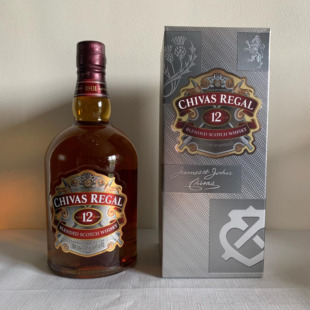 Chivas 12 Blended Scotch Whisky (1 Liter), Food & Drinks, Beverages on ...