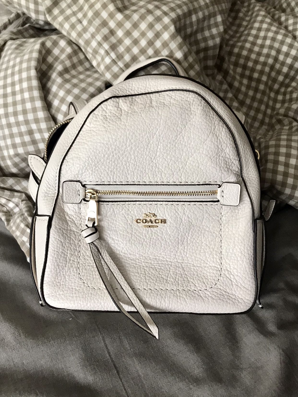 Coach Andi Backpack (White), Women's Fashion, Bags & Wallets, Backpacks ...