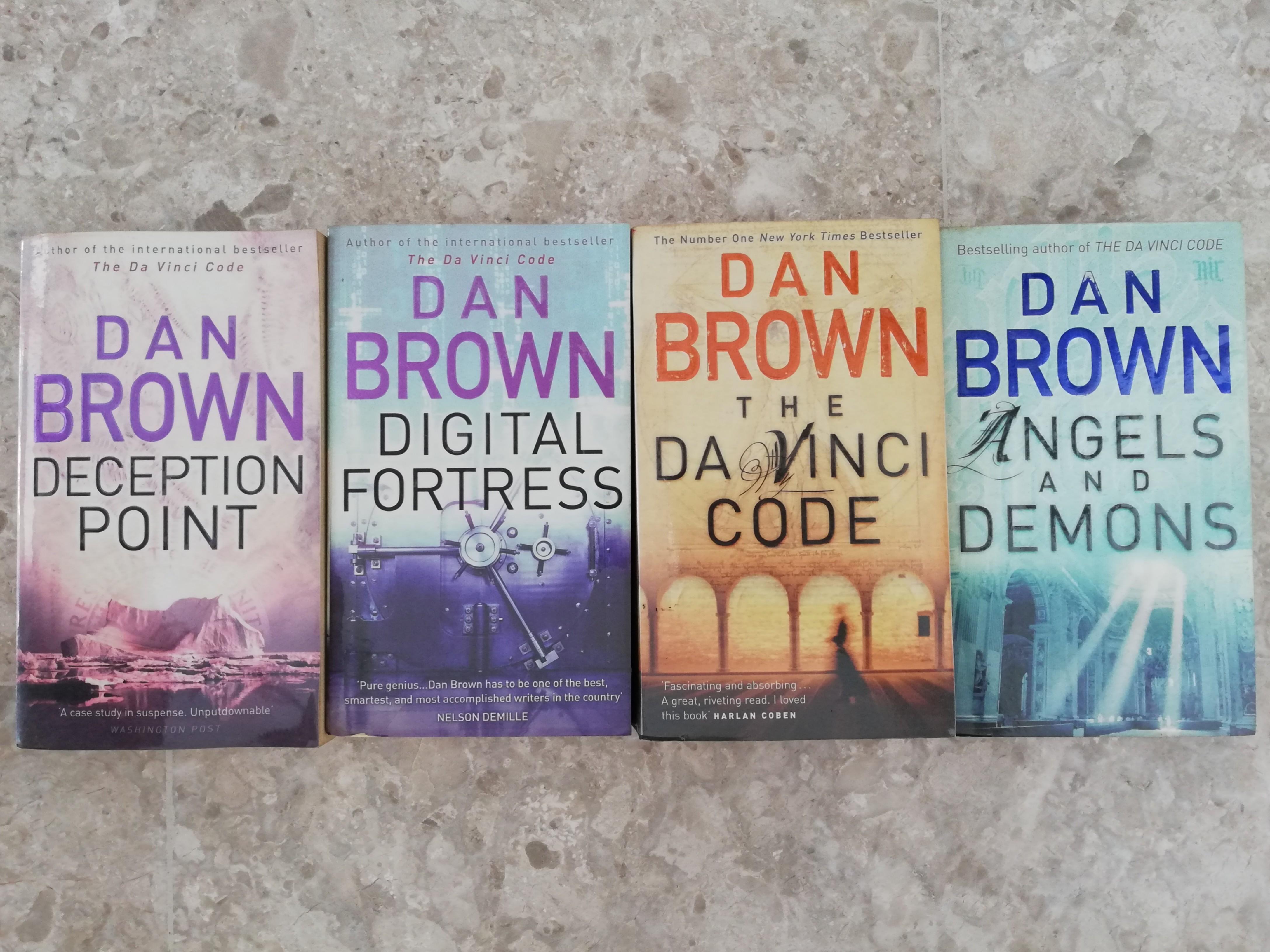Collection of Dan Brown Books, Hobbies & Toys, Books & Magazines ...