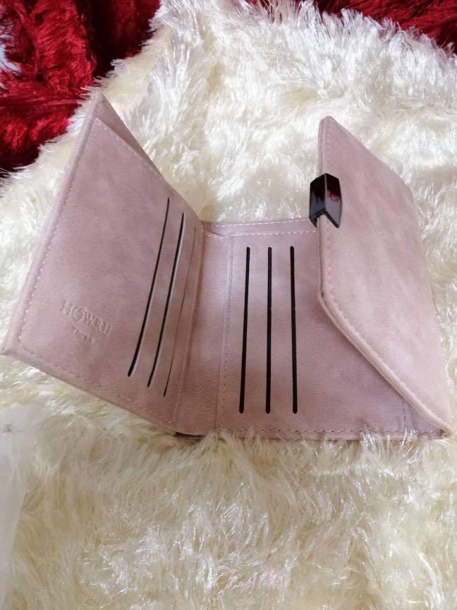 HowRU slim trifold old rose wallet, Women's Fashion, Bags & Wallets ...