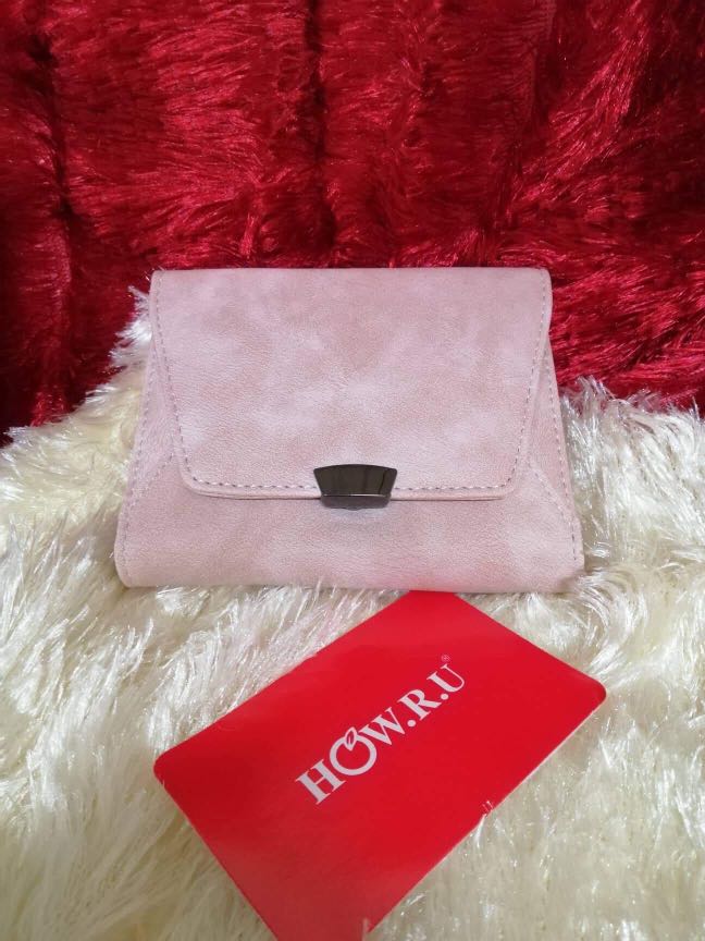 HowRU slim trifold old rose wallet, Women's Fashion, Bags & Wallets ...