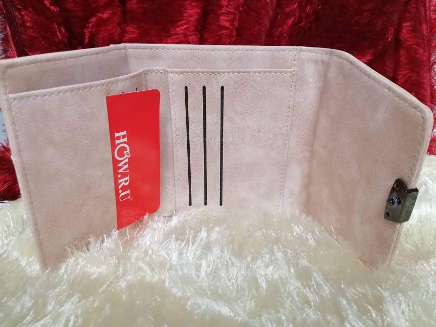 HowRU slim trifold old rose wallet, Women's Fashion, Bags & Wallets ...