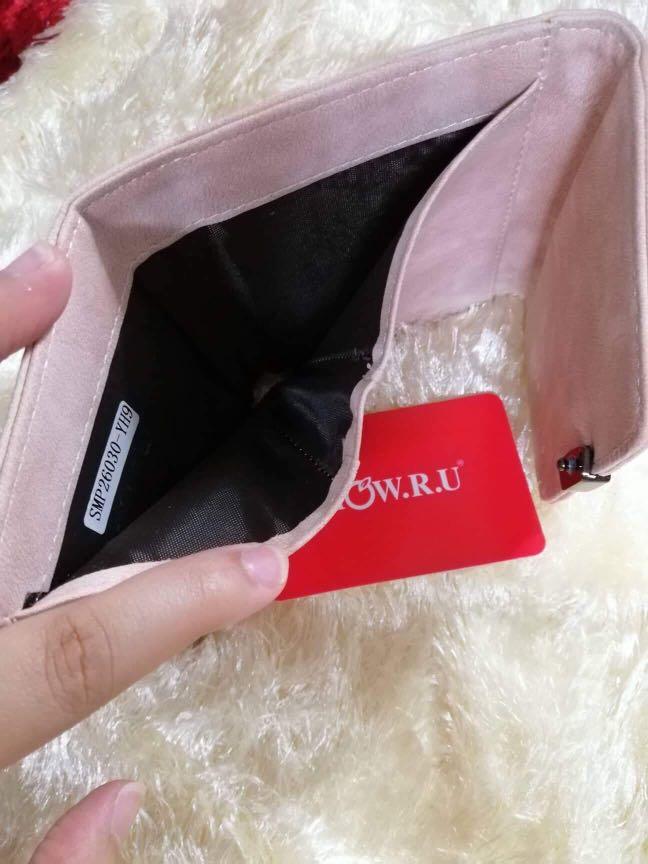 HowRU slim trifold old rose wallet, Women's Fashion, Bags & Wallets ...
