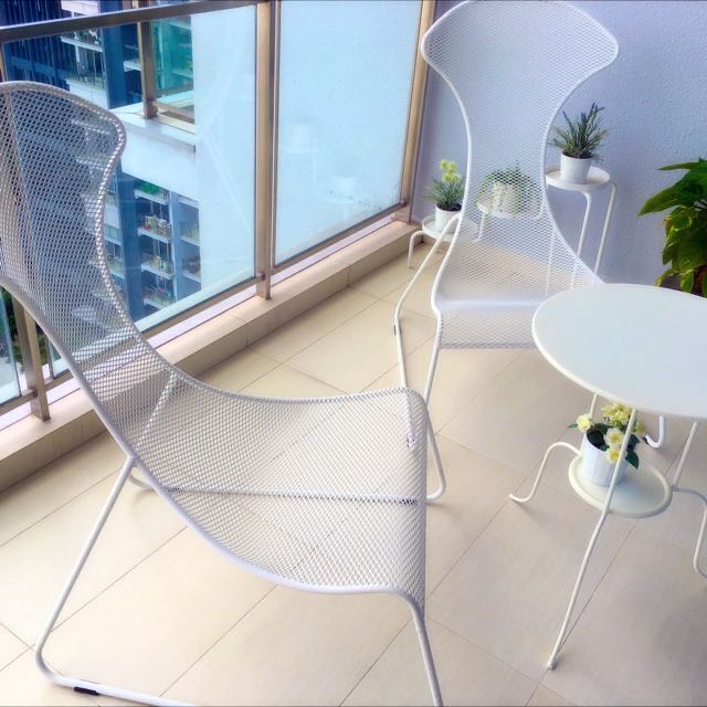 IKEA Easy Chair (White), Furniture & Home Living, Furniture, Chairs on ...
