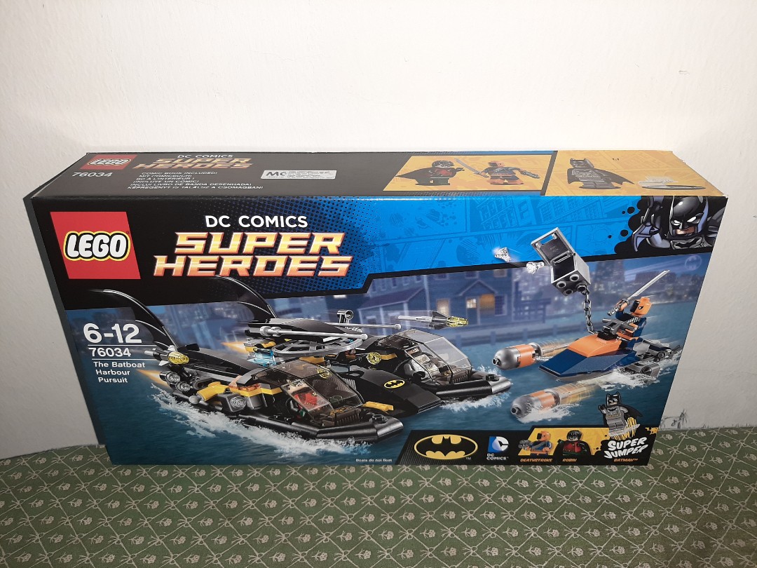 LEGO DC Comics Super Heroes/ Batman 76034: The Batboat Harbour Pursuit ...
