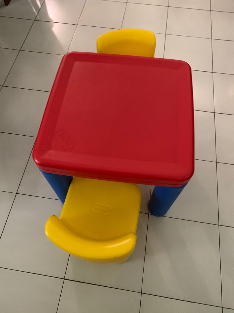Little Tikes Classic Table and Chairs Set, Babies & Kids, Baby Nursery ...
