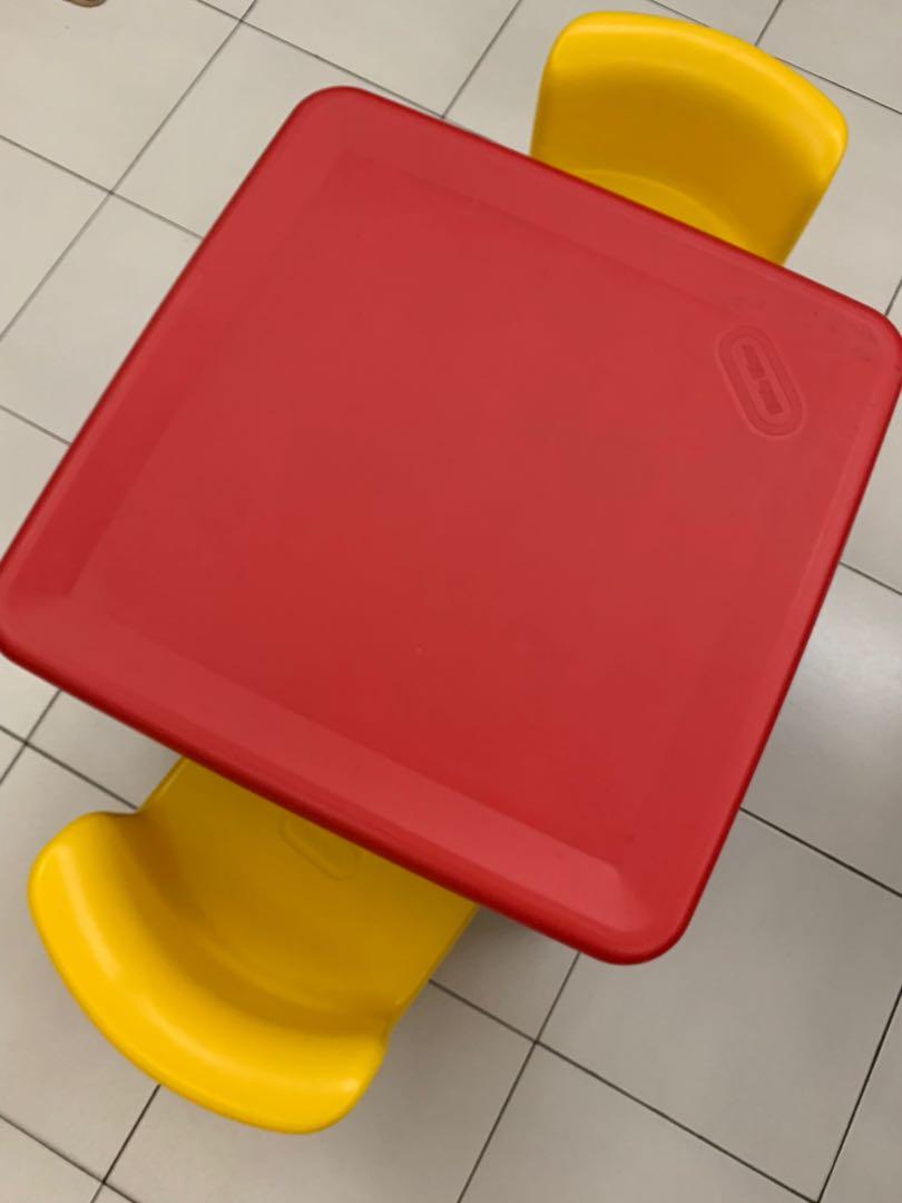 Little Tikes Classic Table and Chairs Set, Babies & Kids, Baby Nursery ...