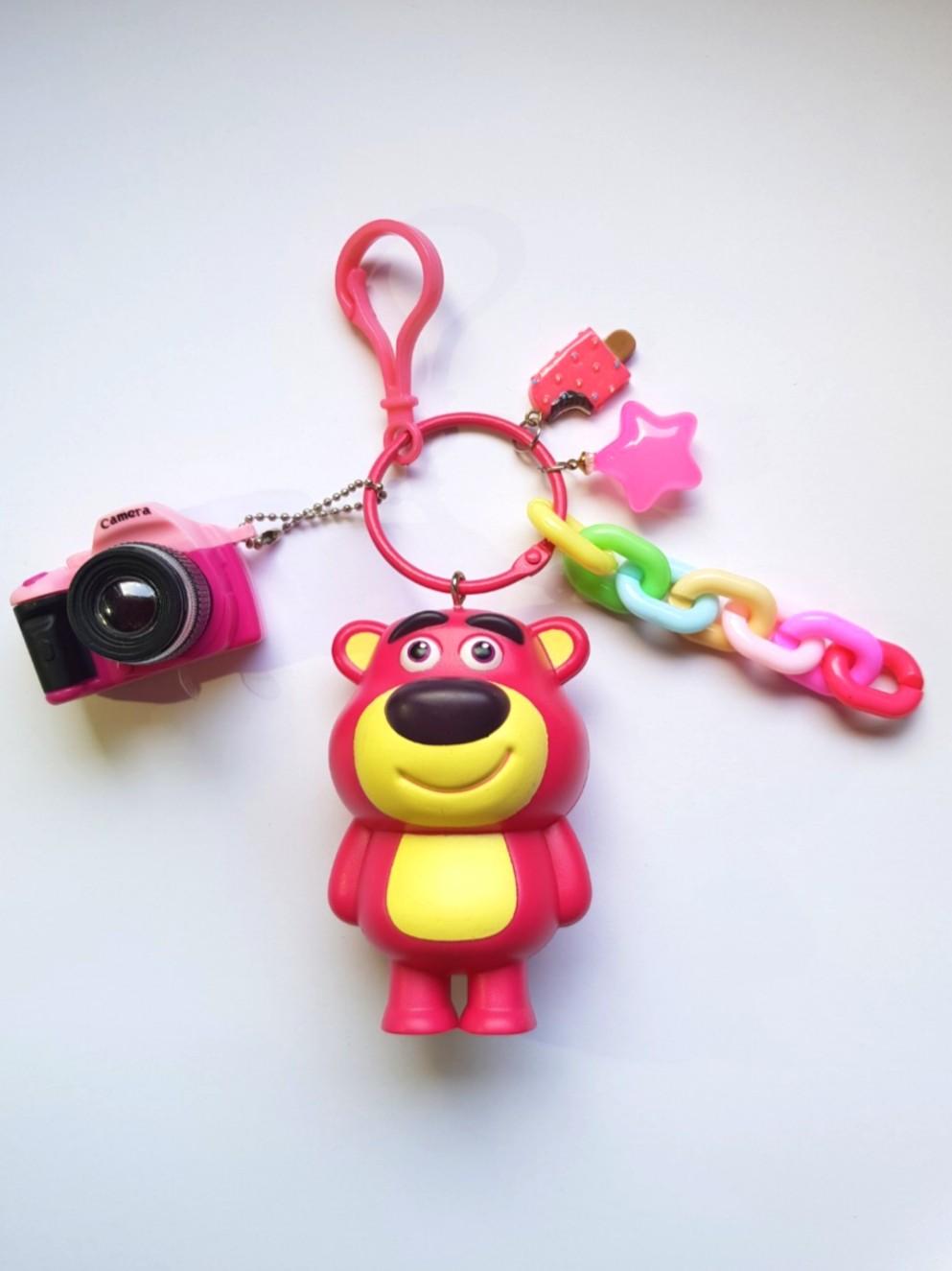 Lotso Bear Bomgom Bag Charm Keychain, Women's Fashion, Bags & Wallets ...