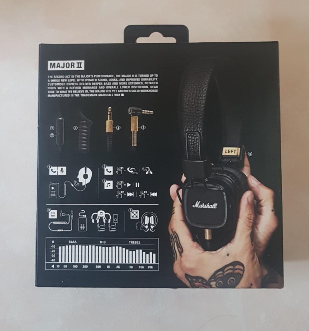 Marshall Major II Headphones, Audio, Headphones & Headsets on Carousell