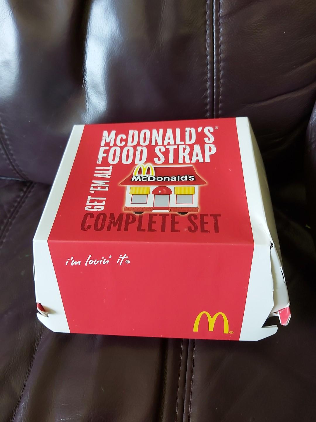 McDonalds food strap complete set, 嘢食 & 嘢飲, 其他食物及飲料 - Carousell