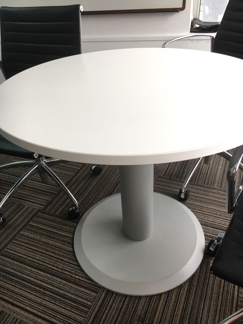 Office round table, Furniture & Home Living, Furniture, Tables & Sets ...