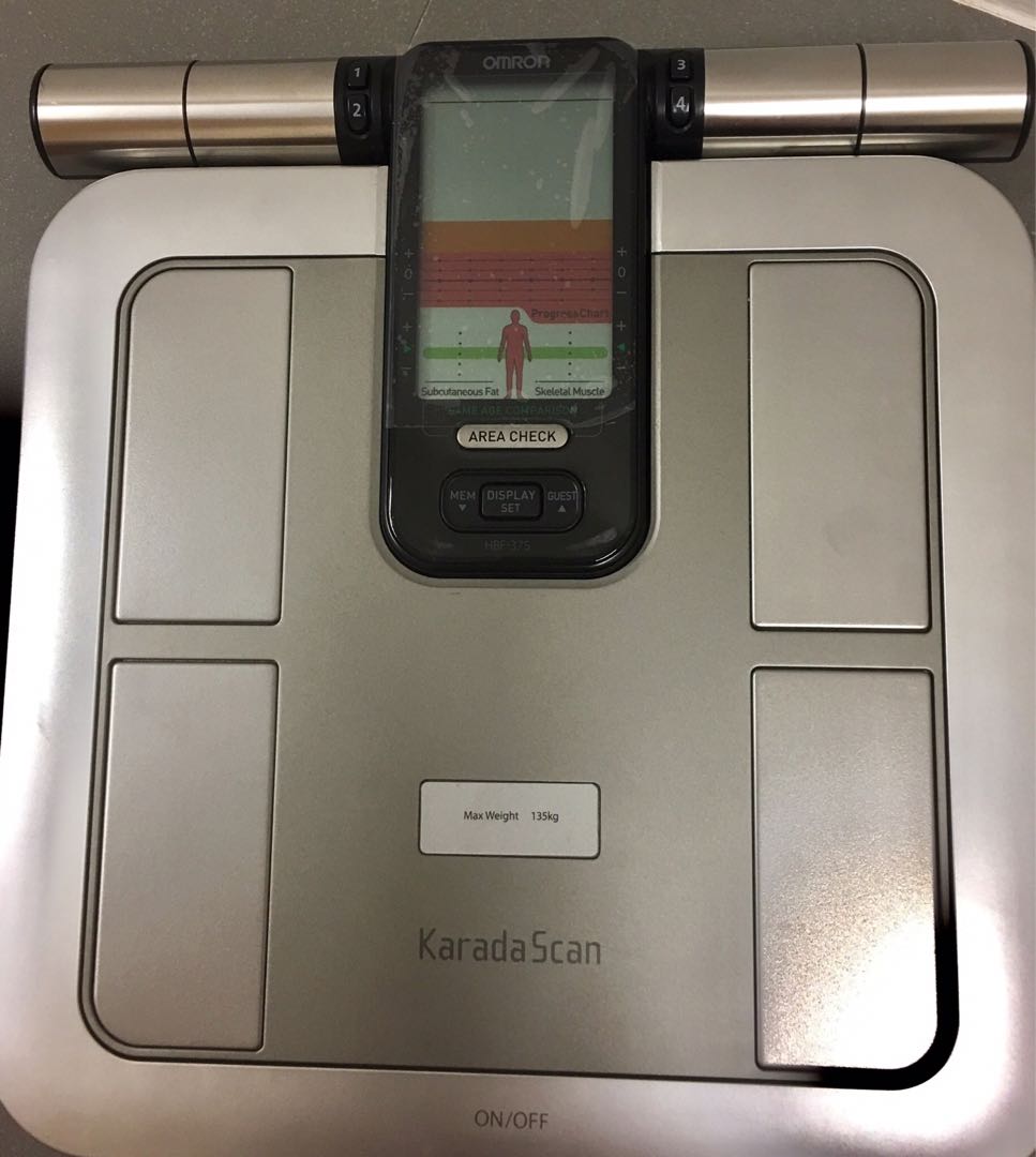 OMRON Body Composition Weighing Scale, Health & Nutrition, Health ...